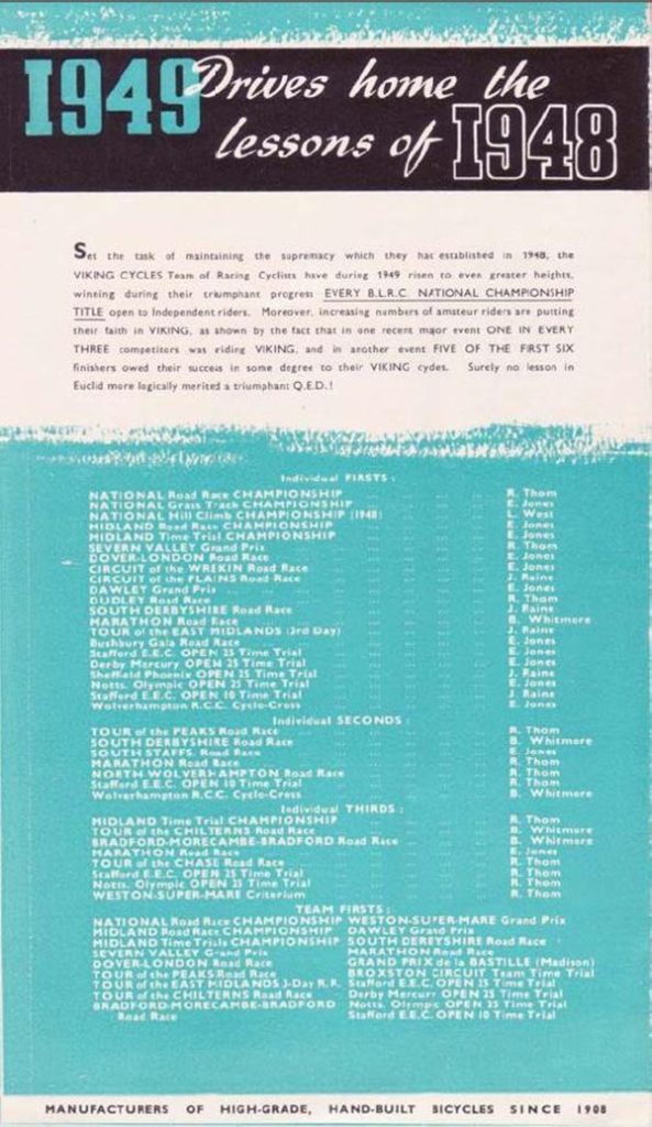 1950 Viking Catalogue – Classic Viking Cycles