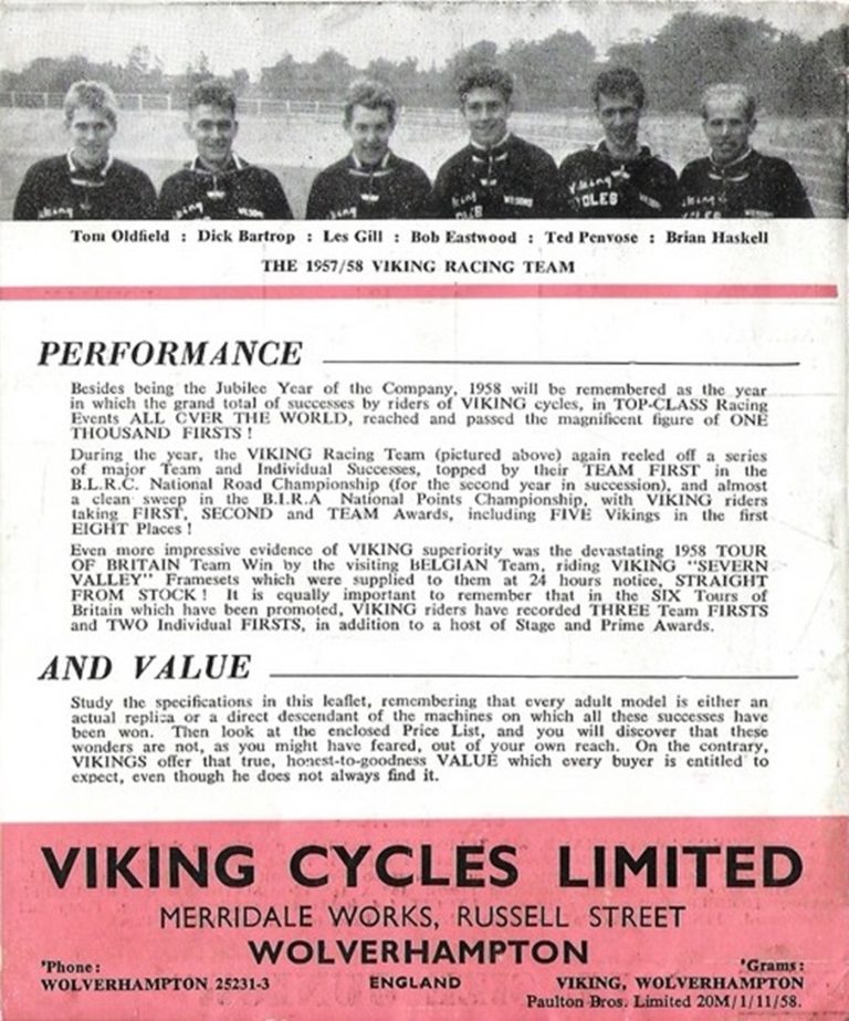 1959 Viking Catalogue – Classic Viking Cycles