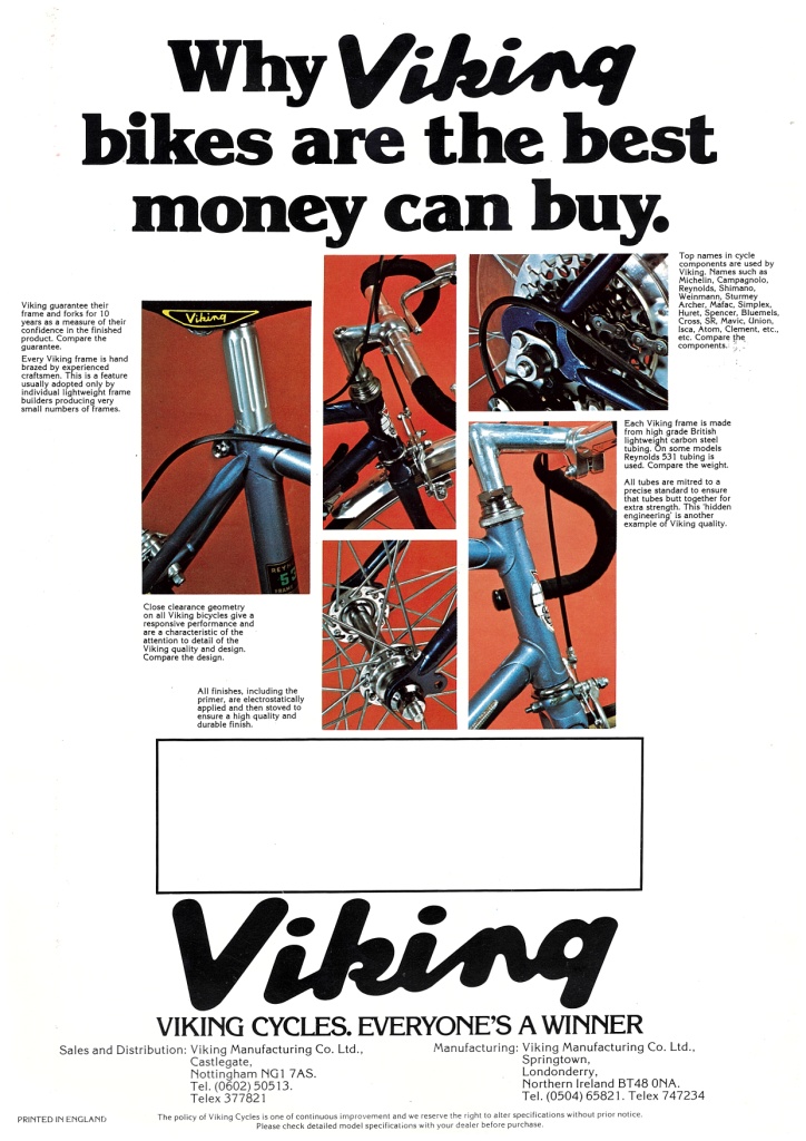 1980 Viking Catalogue – Classic Viking Cycles