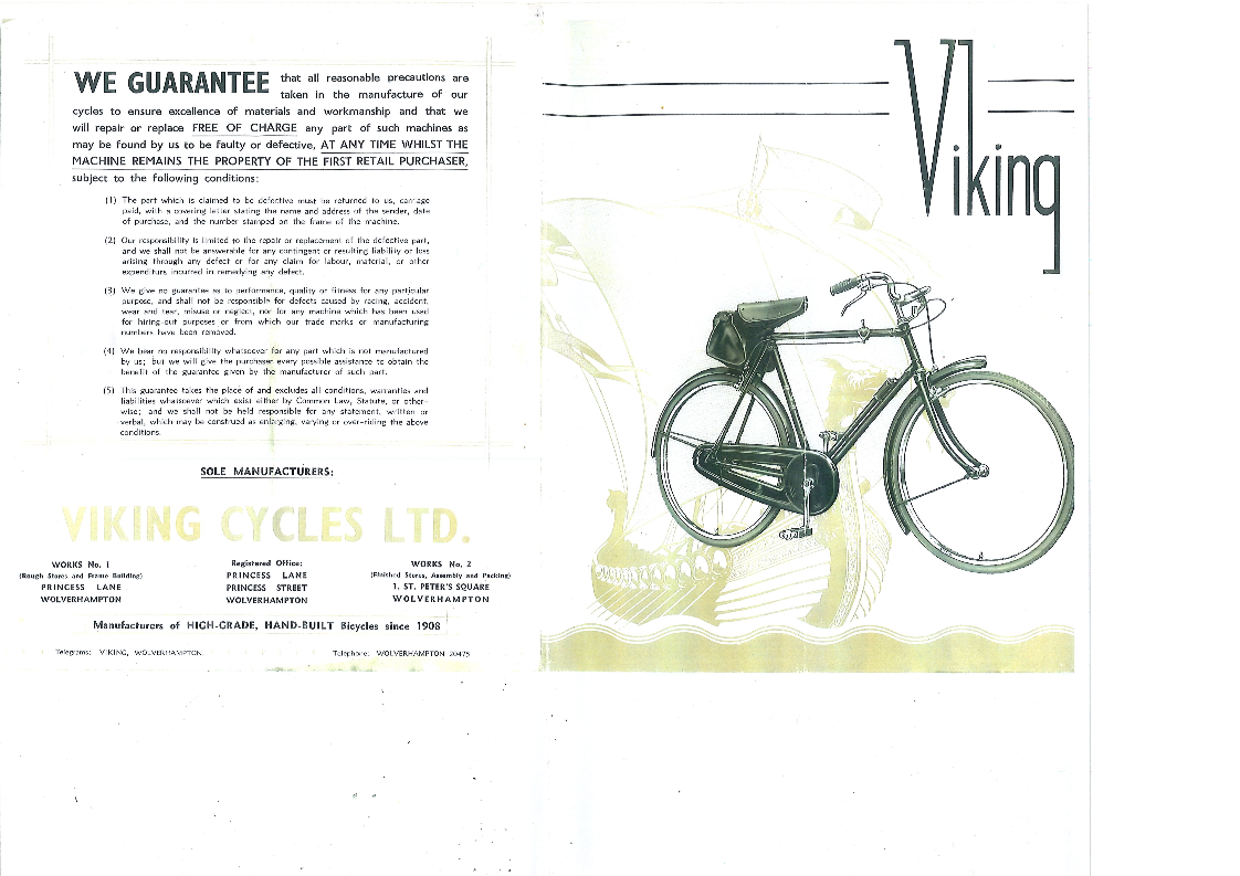 c1947 Viking Catalogue – Classic Viking Cycles